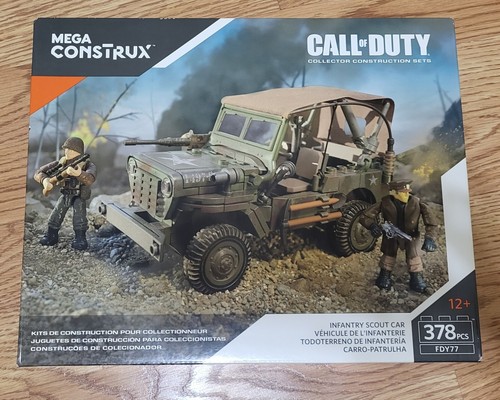 Mega Bloks Construx Infantry Scout Car Call of Duty FDY77 World War II ...