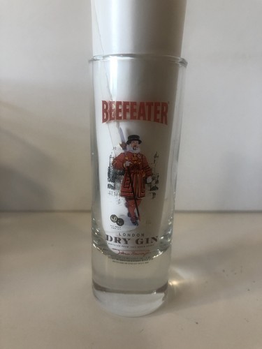 Beefeater, London, Dry Gin 4in. shot glass, COMBINED SHIP $1 PER ...