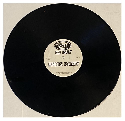DJ Icey Sonic Party / Groove Line 1995 Zone Records ZONE 009 Breakbeat ...