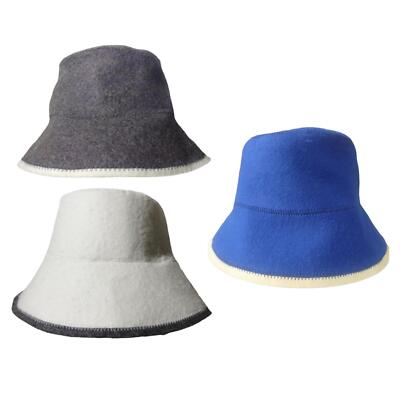 Wool Sauna Hat Russian Styles Cap for Sauna for Steam Room Shower Men ...