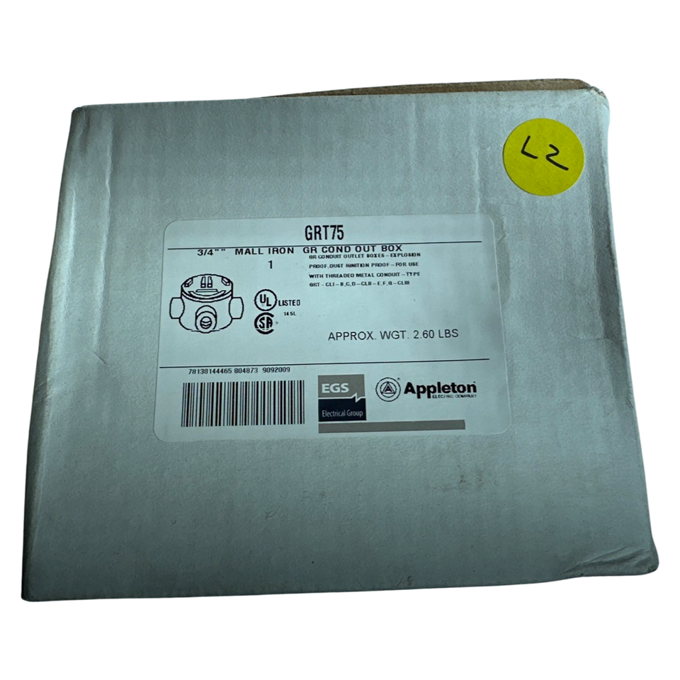 NEW APPLETON GRT-75 3/4" EXPLOSION PROOF | eBay