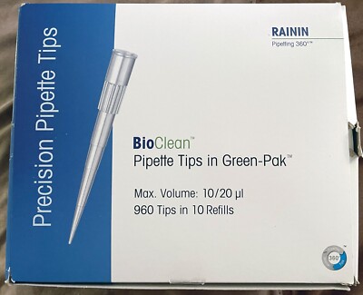 RAININ 20ΜL PRESTERILIZED FILTER GREEN-PAK LTS PIPETTE TIPS GP-L10F ...