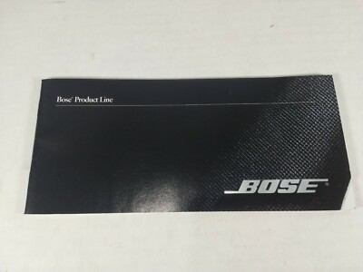 Bose Product Line Booklet 1997 Catalog Advertising Brochure Book ...