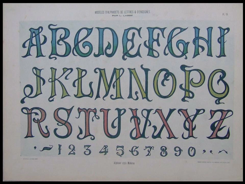 Art Nouveau Alphabet