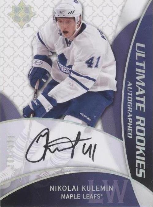 2008-09 Ultimate Collection - Ultimate Rookies Autographed Nikolai ...