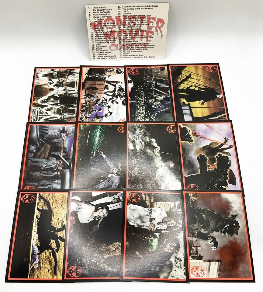 Monster Movie Classics Cards Series 1 Complete Set 1997 by Reed Inc ...