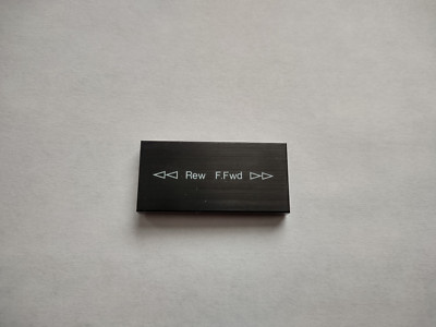 Nakamichi BX-1 or BX-2 Rew/F.Fwd Button Cover, Black | eBay