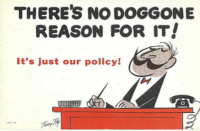Comic: "There's No Doggone Reason For It! ..." Vintage TONY ROY Signed ...