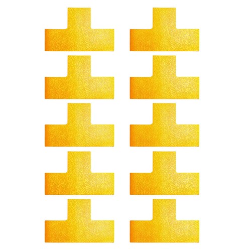 10PK Durable 15cm Floor Marking Shape T Symbol Sticker Self-Adhesive ...