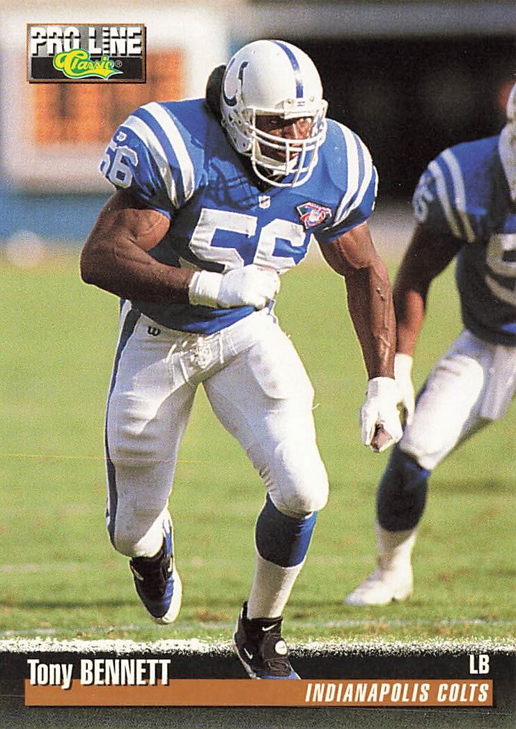 1995 Pro Line #131 Tony Bennett Indianapolis Colts | eBay