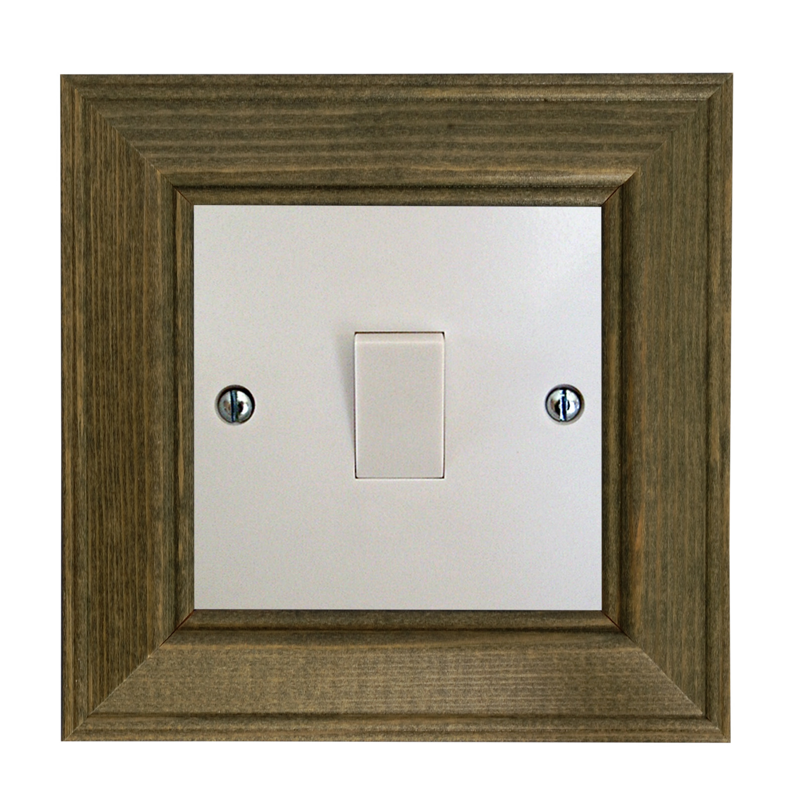 ElekTek Light Switch Surround Finger Plate Frame No Socket Single Pine ...