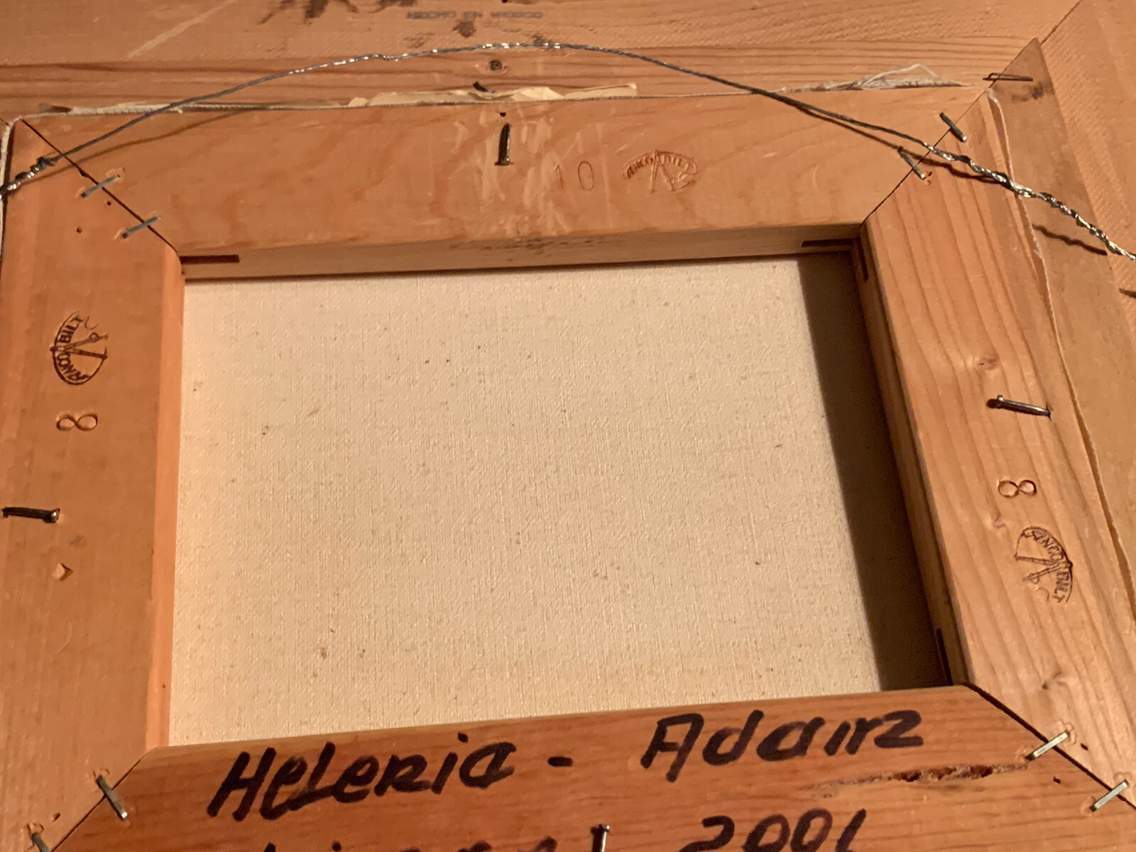 L HARDING Signed Landscape Oil Painting w/ Anco Bilt Frame 16 x 13 RARE ...