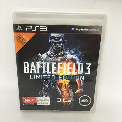 BATTLEFIELD 3 LIMITED EDITION PlayStation 3 PS3 PAL Game *NO MANUAL ...