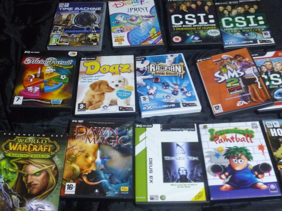 JOB LOT PC CD-ROM Gaming Mixed Job Lot Bundle x 30 games | eBay UK