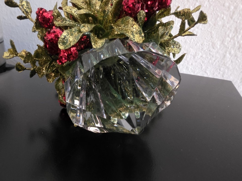 Mistletoe Kissing Krystal 5" Acrylic Crystal Jewel Ornament Sparkle By ...