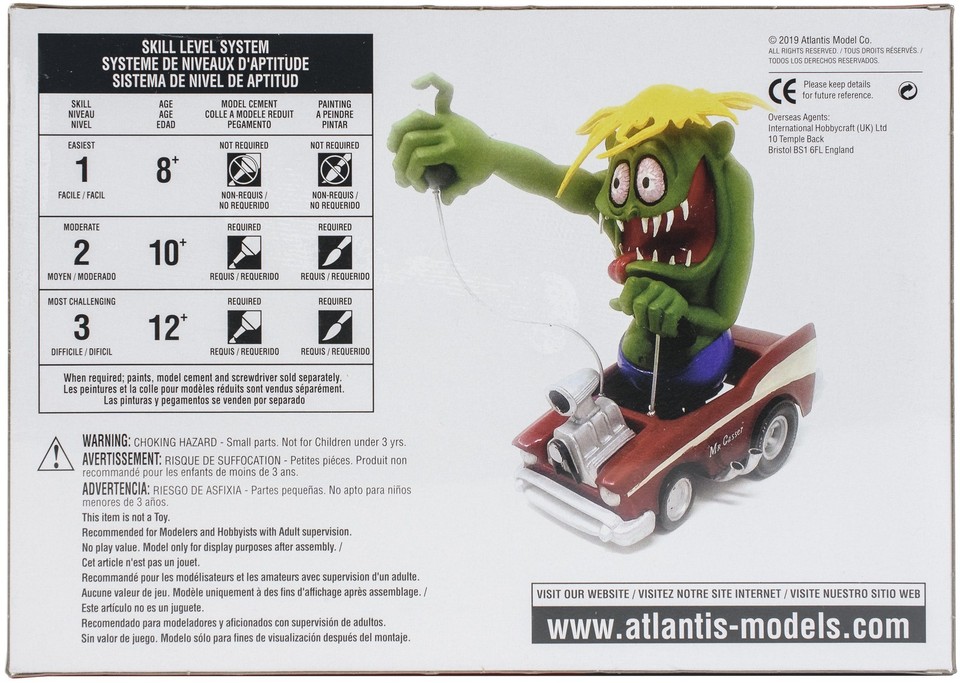 Atlantis Plastic Model Kit-Ed Roth Mr Gasser 57 Chevy - H1301 | eBay