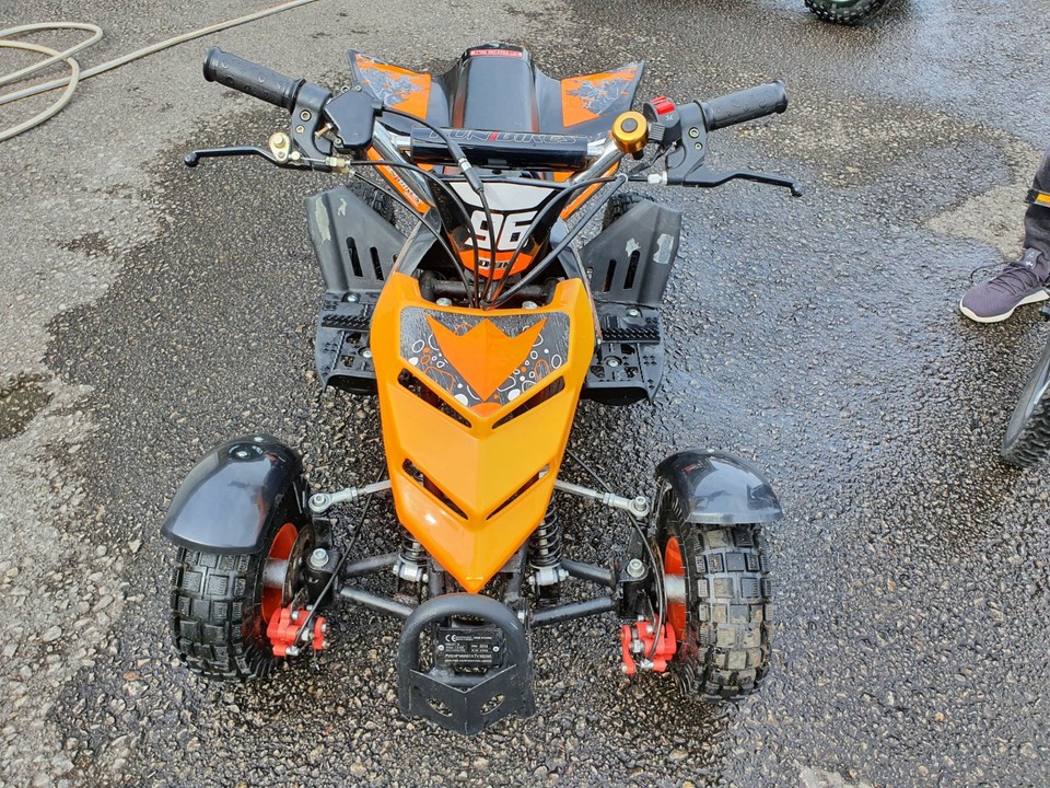 Fun Bikes 50cc Orange Mini Kids Quad Petrol Bike | eBay UK
