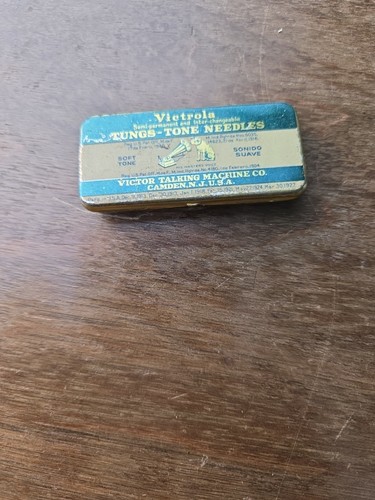 VICTROLA TUNGS TONE NEEDLES TIN VICTOR TALKING MACHINE PHONOGRAPH SEE ...