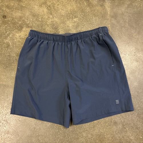 Free Fly Shorts Men Extra Large Blue/Gray Solid Flat Drawstring Pockets ...