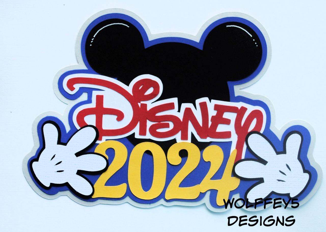 CRAFTECAFE DISNEY 2024 KID TITLE premade paper piecing scrapbook diecut ...