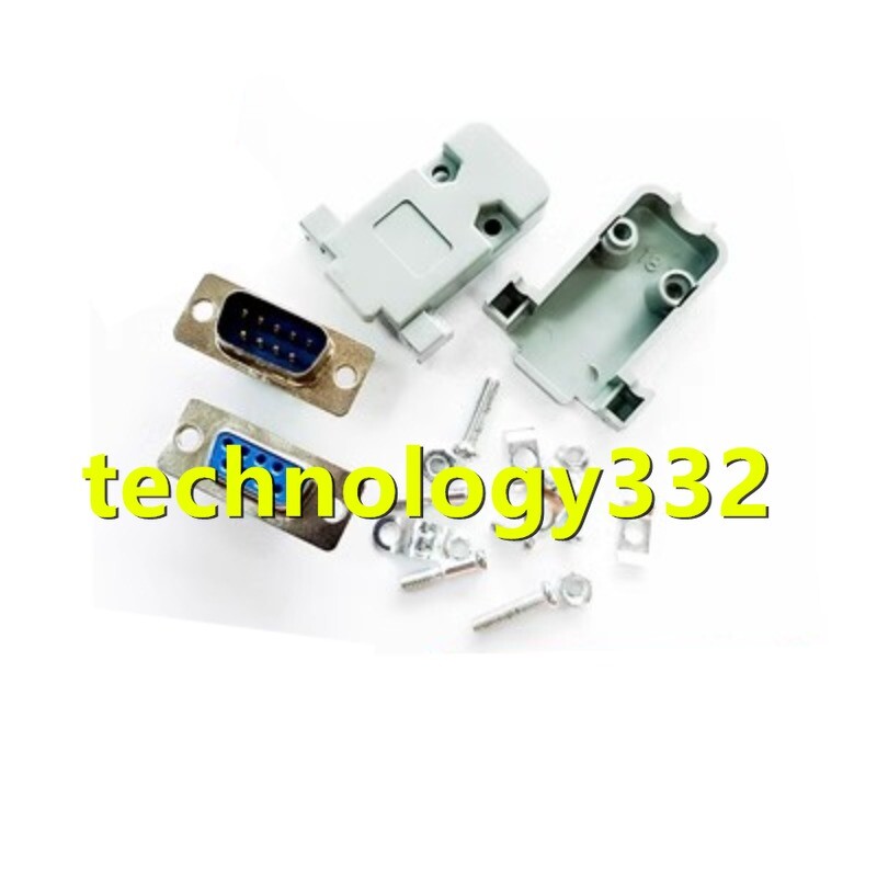 50PC NEW Blue DB9 female /Male/Serial port connectorRS232welding ...