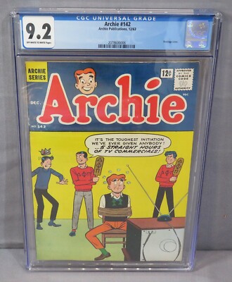 ARCHIE #142 (Bondage Cover) CGC 9.2 NM- shape Archie Publications ...