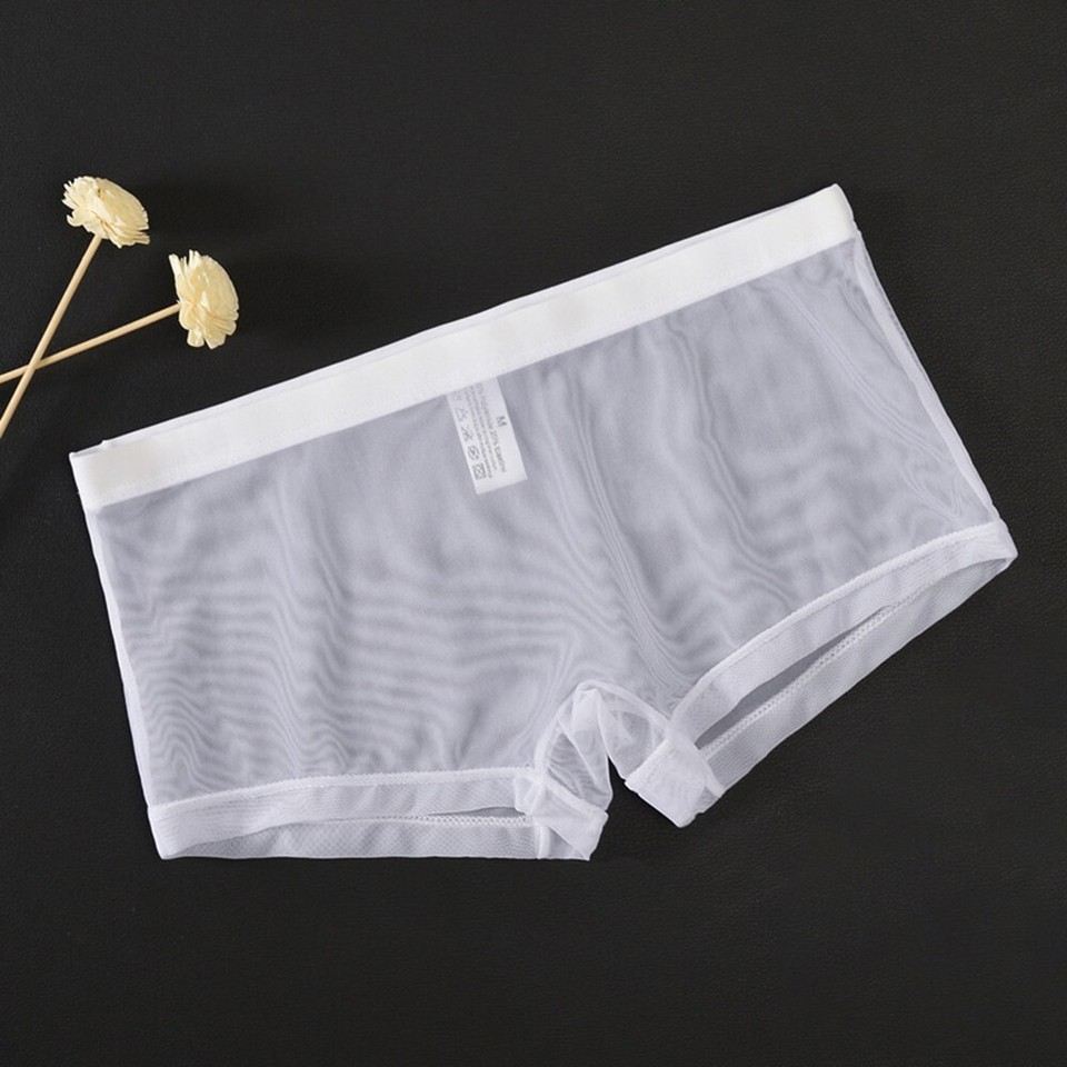 Sheer For Boxer Briefs Transparent Underwear for Men Sexy Mesh See ...