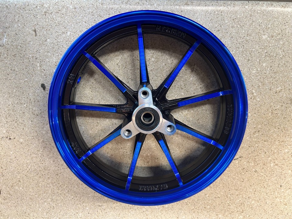 BLEM 10 Inch Mini Bike Front Wheel. For 12mm Axle. Some Minor Finish ...