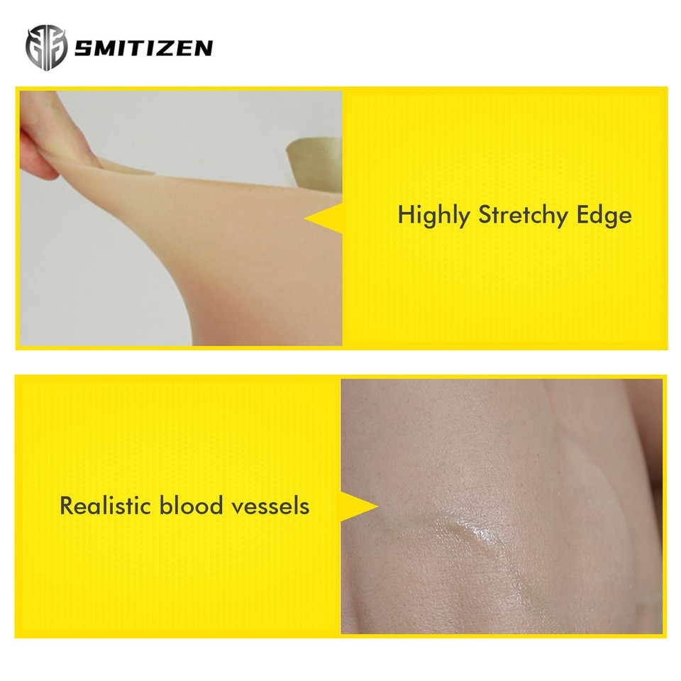 Smitizen Silicone Fake Muscle Pants Muscular Legs Body Suit Shaper ...