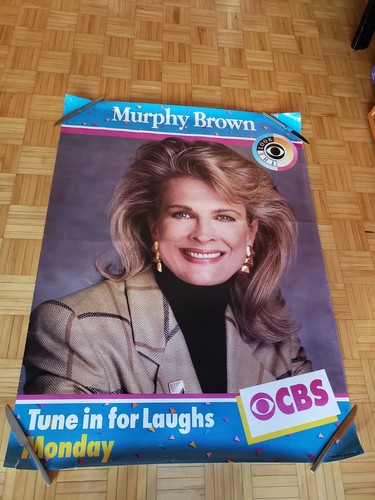 "Murphy Brown" Candice Bergen Rare Original Promo Large Subway Poster ...