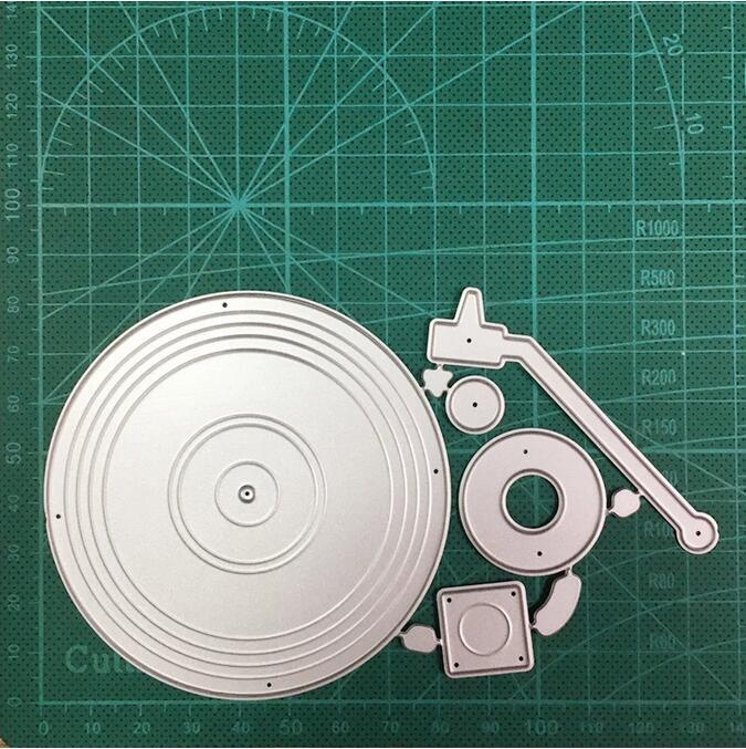 Metal dies Record Player Cutting Stencils DIY Scrapbooking Decoration ...