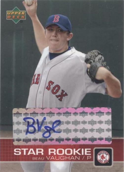 2003 Upper Deck Prospect Premieres - Autographs Beau Vaughn #P62 (AU ...