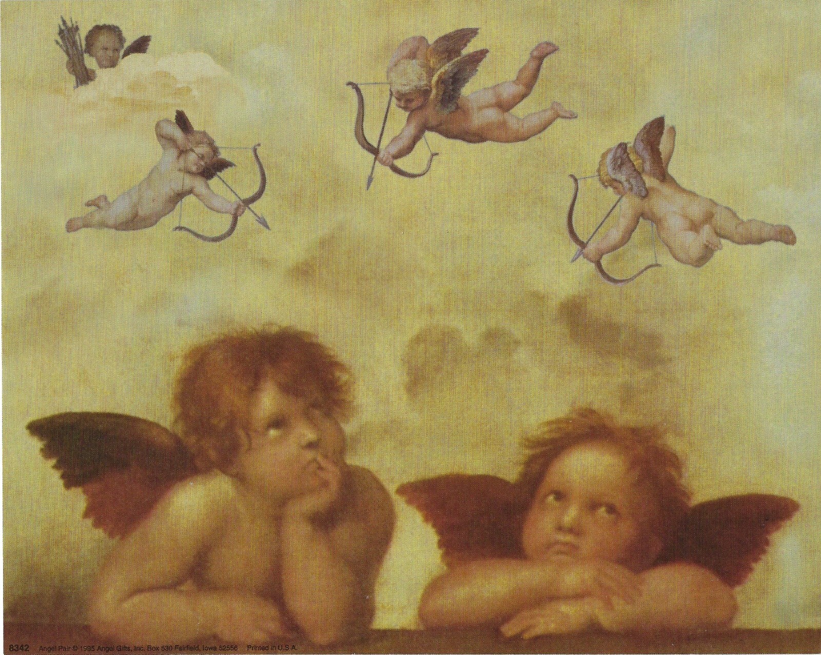Unframed 8 x 10 Wall Art Print & Decor- Angel Gifts Inc. Raphael Angels ...