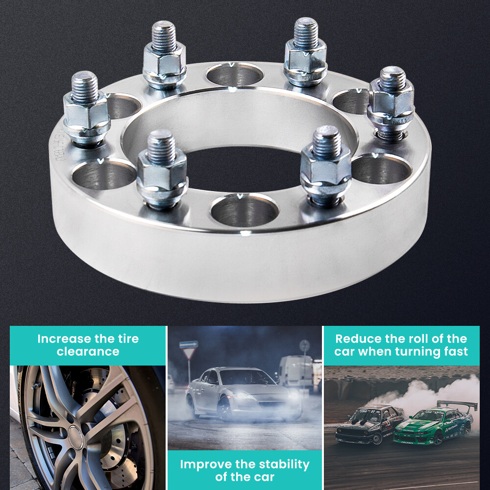 Wheel Spacers Adapters 6x139.7 M12x1.5 for Toyota Hilux Supra Lexus ...