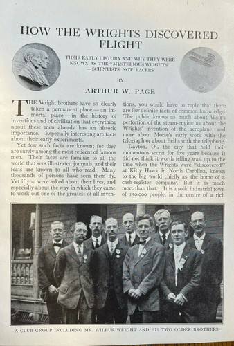 1910 How the Wright brothers Discovered Flight illustrated | eBay