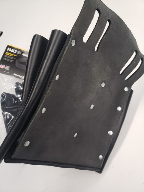 Klein Tools 10-Pocket Tool Leather Pouch - Black (5165) for sale online ...