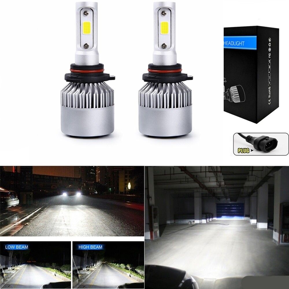 9005 HB3 LED Headlight Kit 100W 10000LM Bulb 6500K White High Beam ...