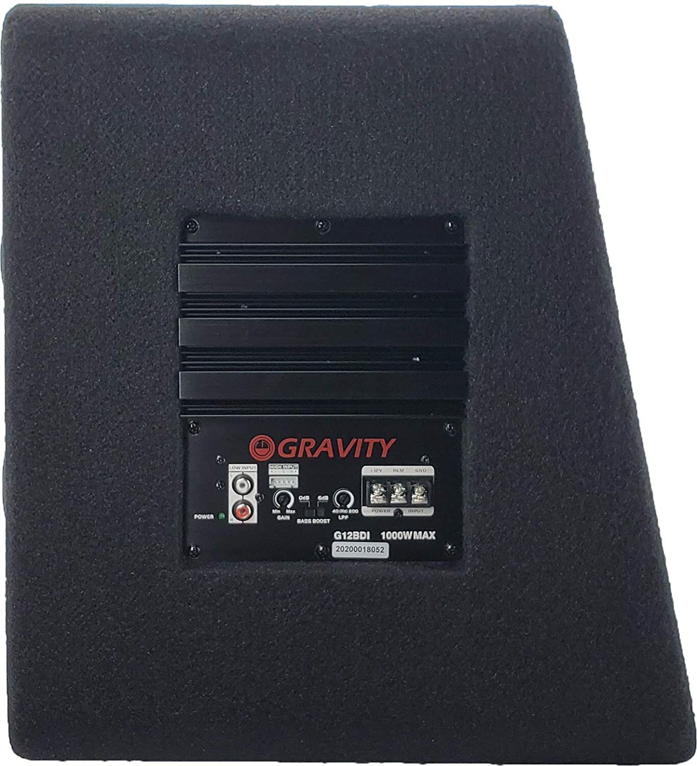 Gravity G12BD 12" Active Powered Car Subwoofer+Sub Enclosure Bandpass ...