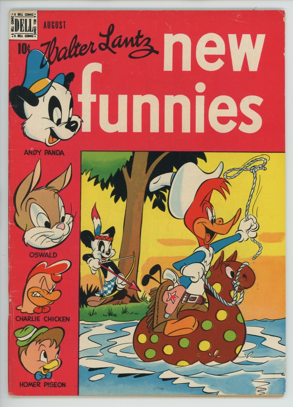 Walter Lantz New Funnies #138 Dell Comics 1948 Charlie Chicken Andy ...
