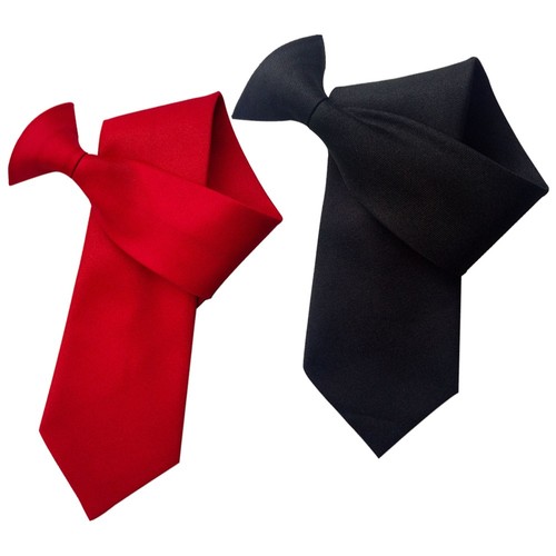 2 Pcs Tie Office Bridegroom Clip Ties for Men Graduation Neckties | eBay