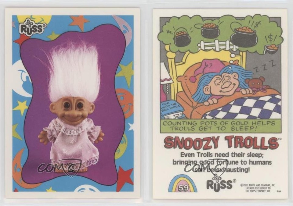 1992 Topps Russ Trolls Snoozy Troll #59 0f6 | eBay
