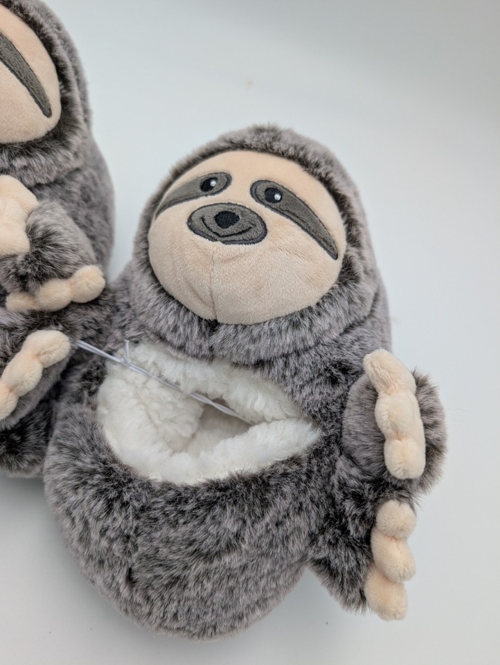 CAT & JACK Sloth Print Loafer Slippers Cat & Jack Brown 13/1 | eBay