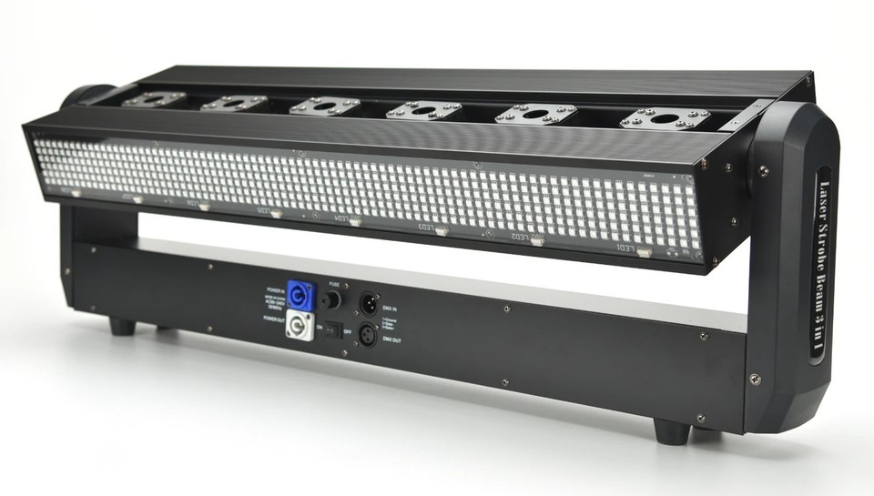 6 Eyes 500mw Red Laser Moving bar 8X5W LED Beam 5050 3in1 Strobe led ...