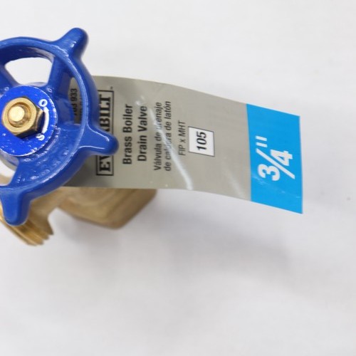 Everbilt Boiler Drain Valve Brass 3/4" FPT x MHT VBD-STD-B4EB | eBay