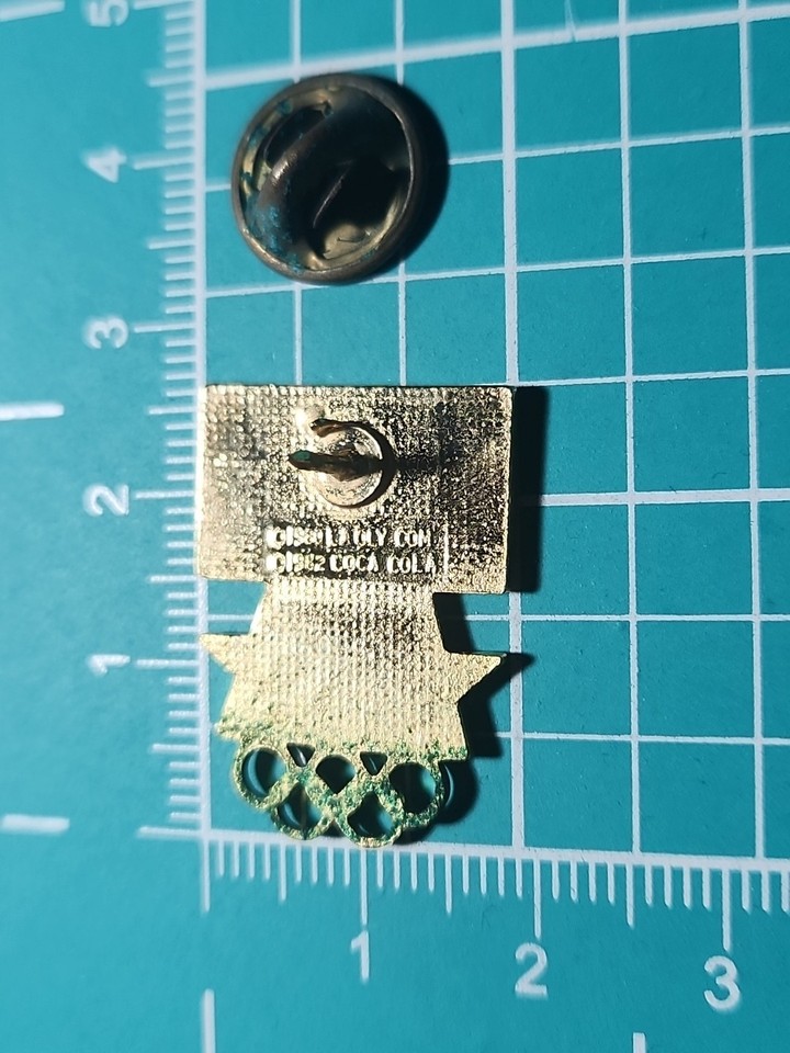 Vtg 1982 Olympics Olympic Games Sponsor By Diet Coke Gold Tone Lapel ...