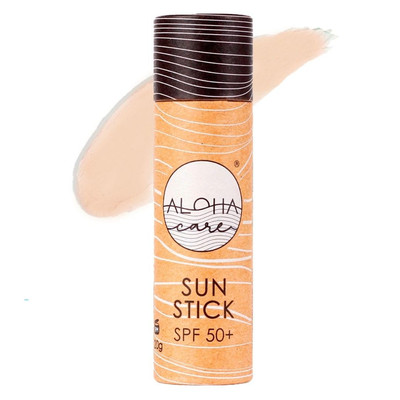 Aloha Sun Stick SPF 50+ (beige), Stick solare 50 viso minerale, senza ...