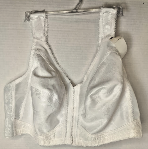 Playtex 18 Hour Front-Close Wirefree Bra Comfort Strap 4695 White 44C ...