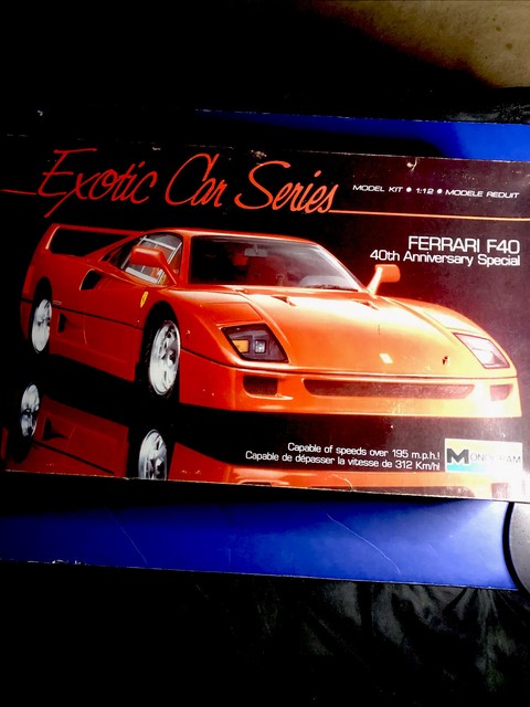 Monogram Ferrari F40 1 12 Scale Model Kit for sale online | eBay