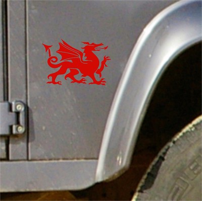 Welsh Dragon Stickers Wales Cymru Vinyl Car laptop Wall Art Decals ...