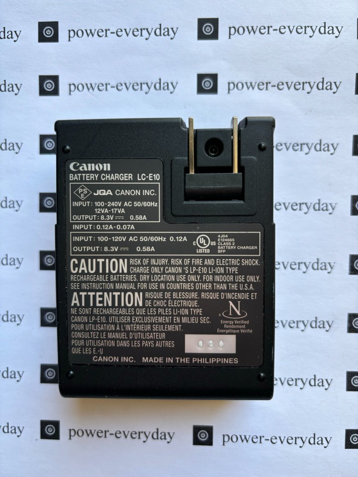Genuine Canon Battery Charger LC-E10, LC-E10E Fits Rebel T3/T5/T6/T7 LP ...